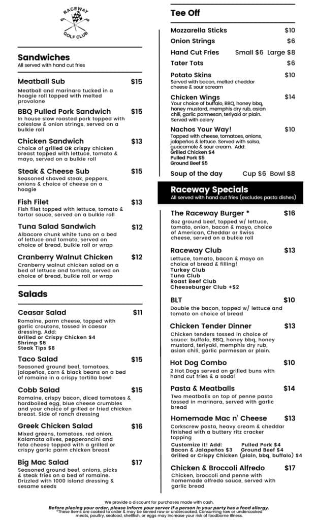 Raceway Restaurant – Thompson Speedway