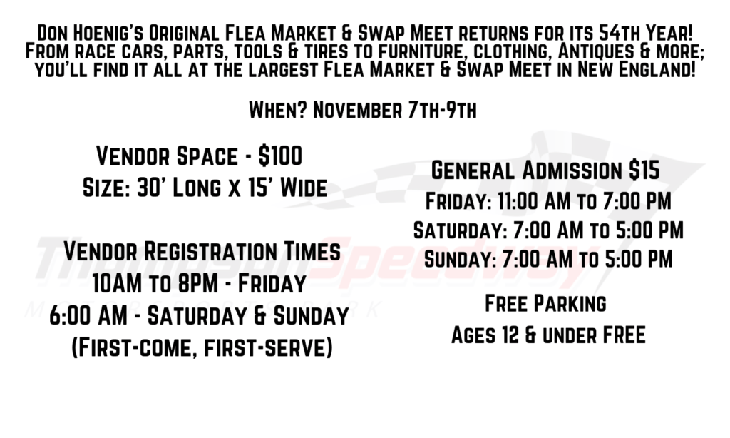 TSMP Swap Meet – Thompson Speedway