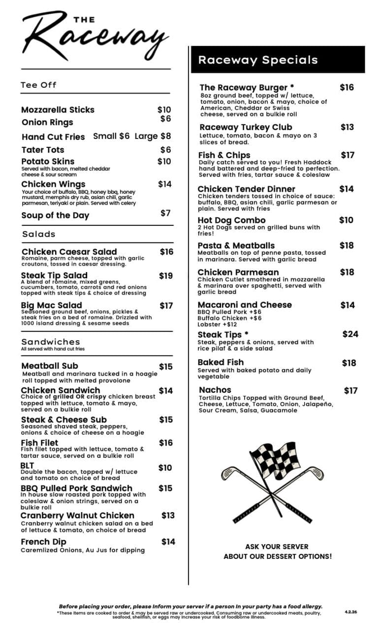 Raceway Restaurant – Thompson Speedway